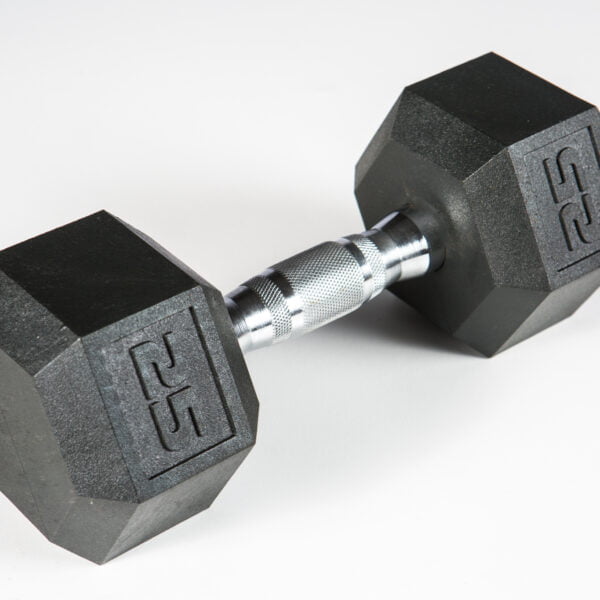 YORK® PVC Hex Dumbbell - Chrome Ergo Handle - York Barbell