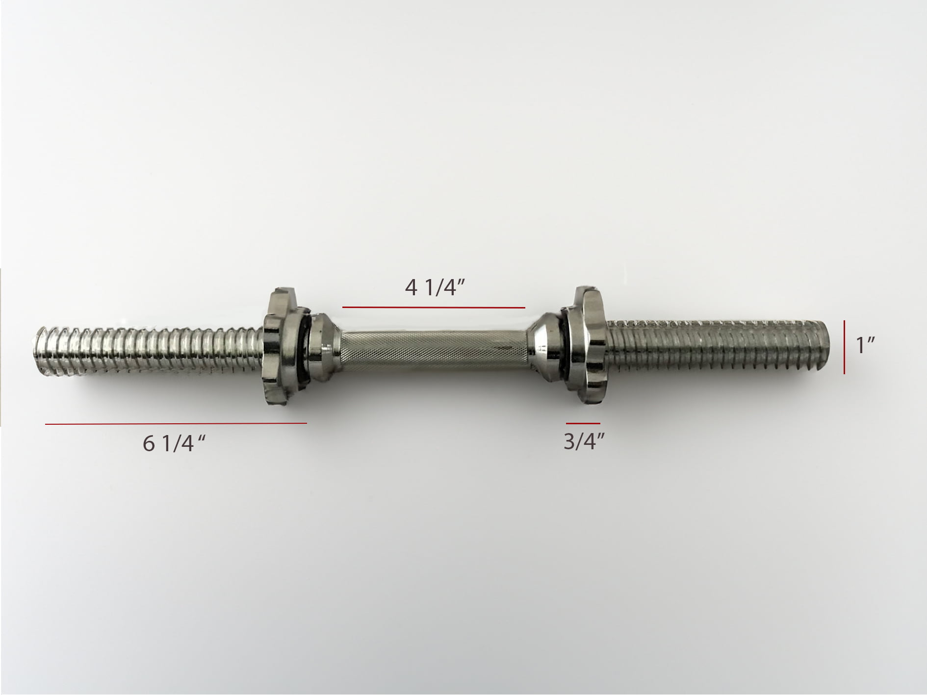 YORK® 18" Solid Steel Spin Lock Bar with Collars - York Barbell