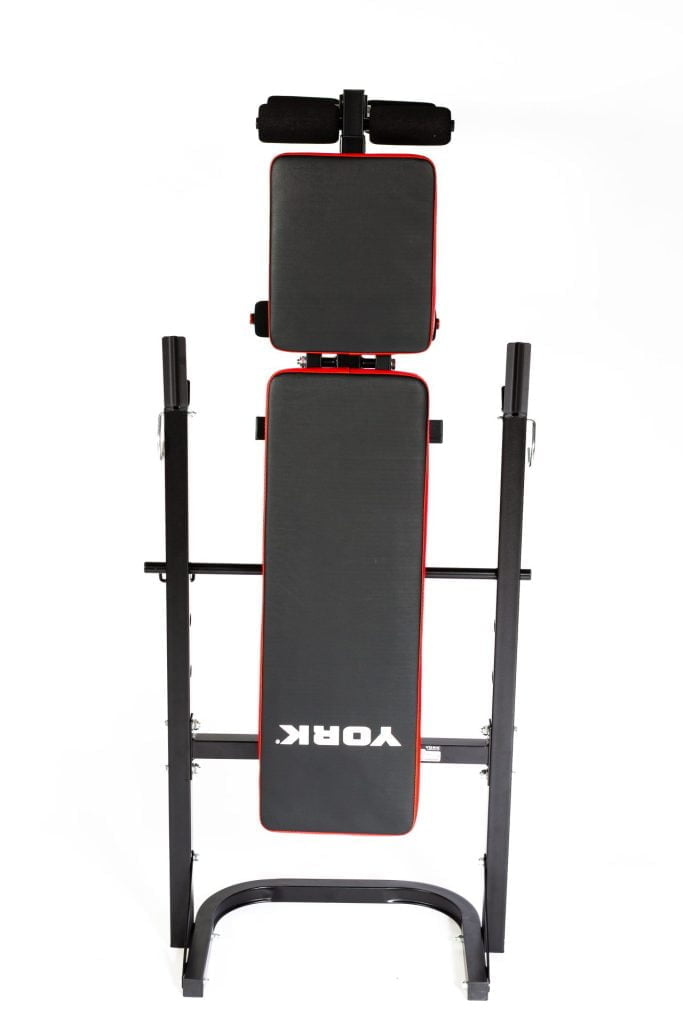 YORK® Aspire 120 Flat to Incline/Folding Bench with Leg Curl - York Barbell