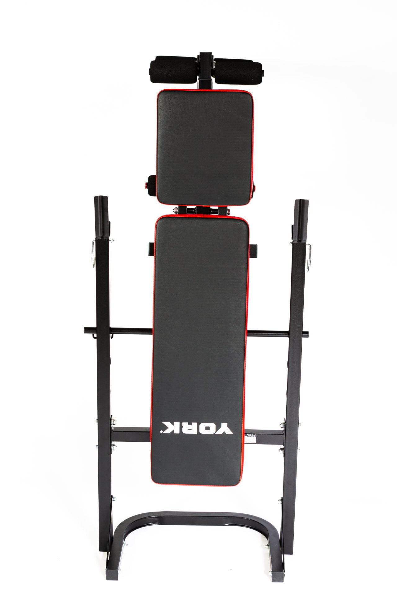 YORK® Aspire 120 Flat to Incline/Folding Bench with Leg Curl - York Barbell