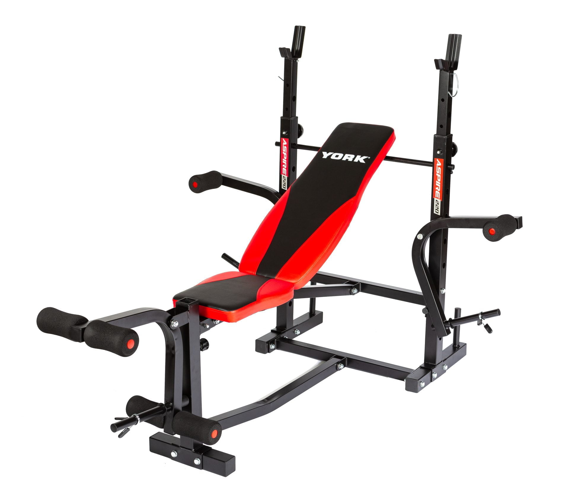 YORK® Aspire 220 Folding Bench with Arm/Leg Curl/Butterfly - York Barbell