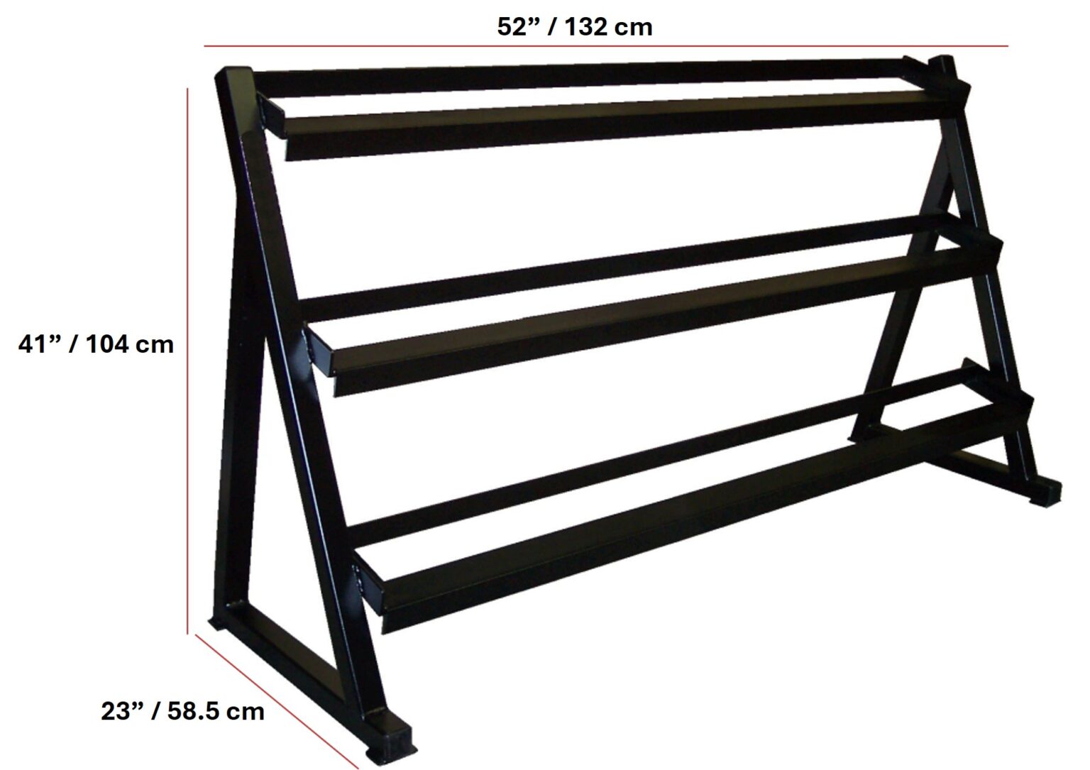 YORK 3-TIER ANGLE Dumbbell Rack - York Barbell